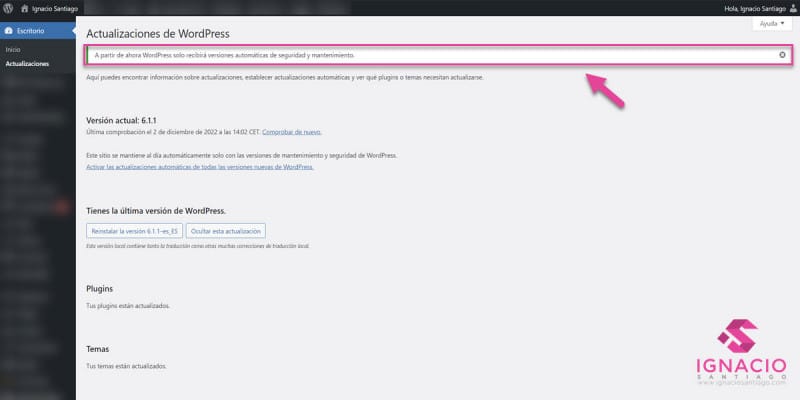 Cómo Desactivar Actualizaciones Automáticas en WordPress
